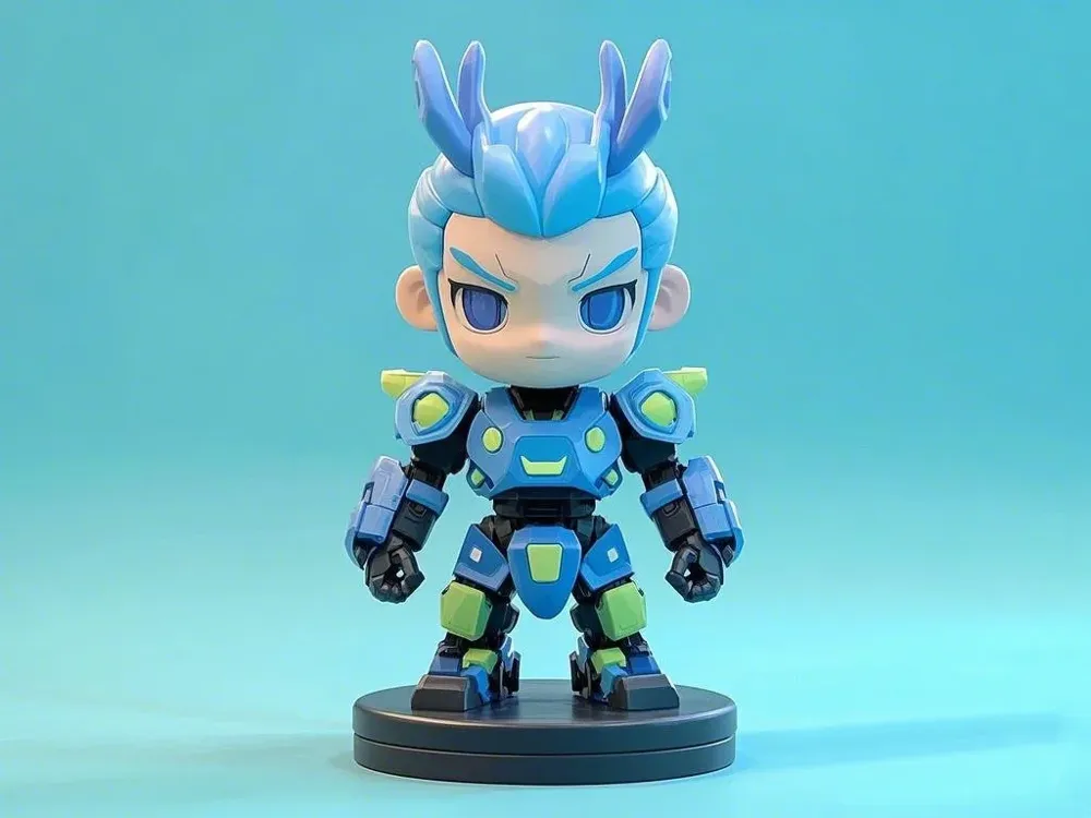 【Q Version Spirit Orb Aobing | Cute Aobing Series】Gundam mecha ...