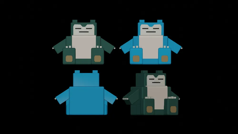 SNORLAX POKEMON QUEST MINECRAFT by jlo3d - MakerWorld