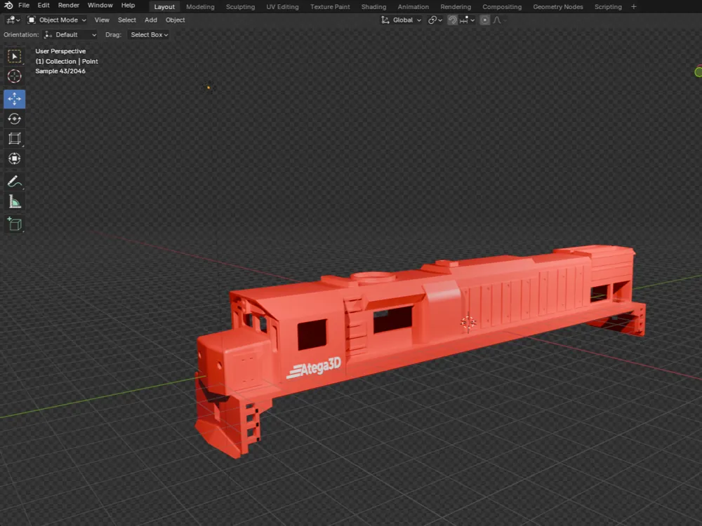 EMD Locomotive Sacale H0 by Atega3D.site - MakerWorld