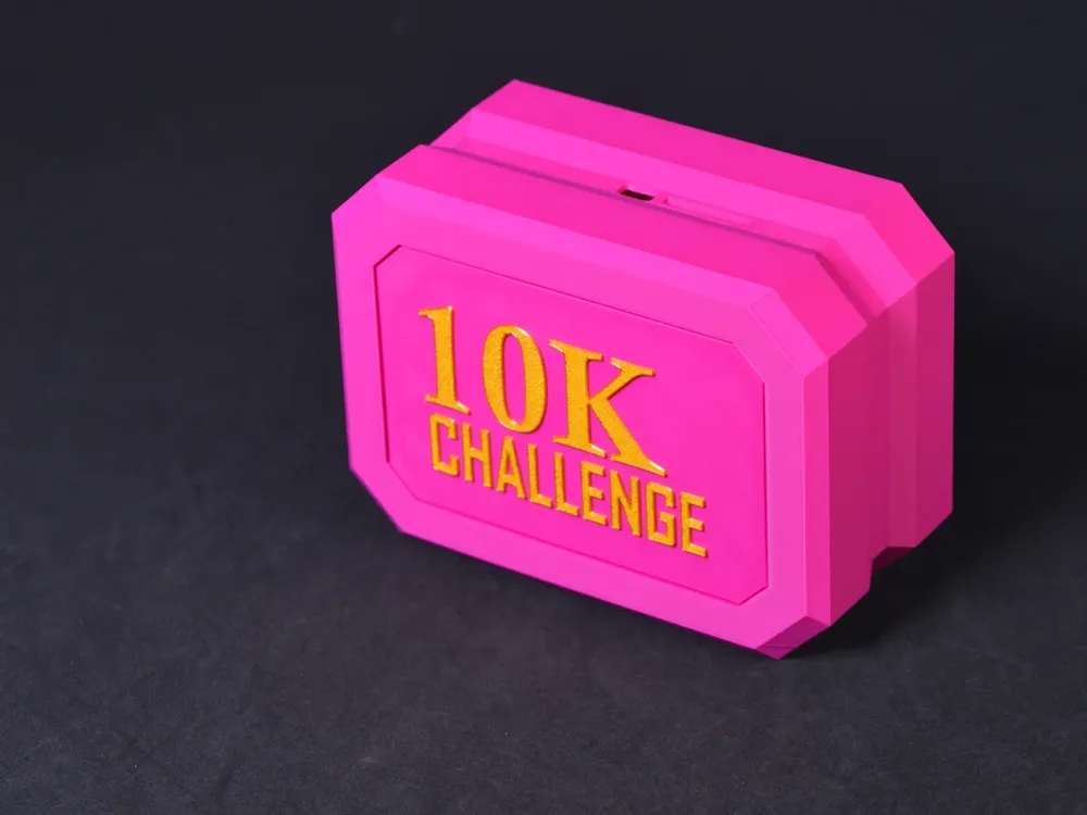 Target Piggy Bank: 10K Challenge!! by 腾云驾雾陈先森 - MakerWorld