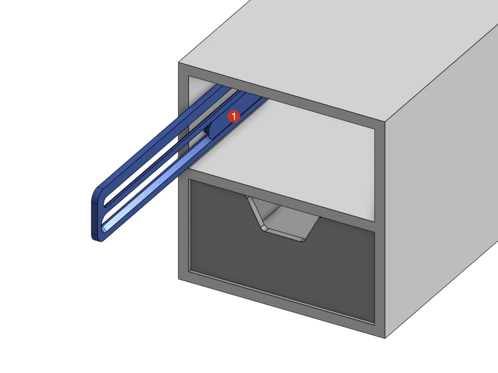 Full Extension Stackable Drawer / Monitor Riser by Kong 3D MakerWorld ...
