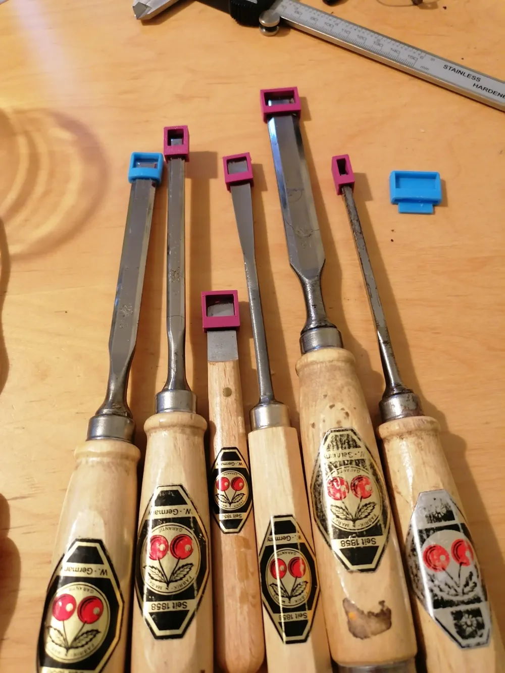 Cherry Chisel Cutting Protection Caps by user_2793373596 - MakerWorld