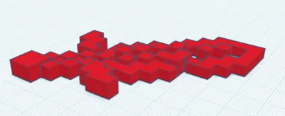 Minecraft dungeons sword by user_2064275372 - MakerWorld