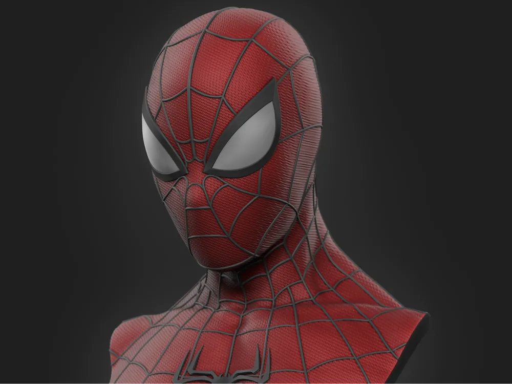 SpiderMan Bust - Free 3D Print Model - MakerWorld