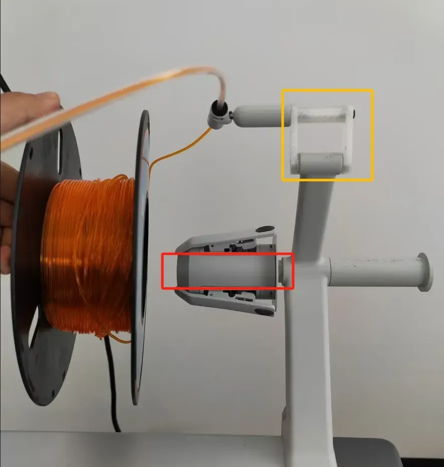 A1 external AMS lite spool holder rotary axis by QQ造物 - MakerWorld