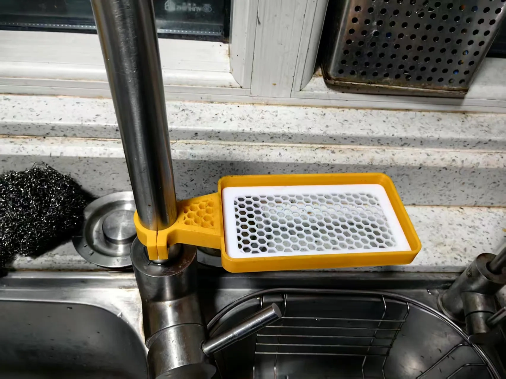 Kitchen Sponge Drain Rack by captain9537 - MakerWorld