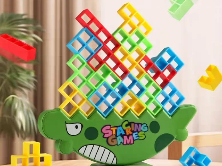 Tetris Wobble Stacker by Good Toys Sharing - MakerWorld