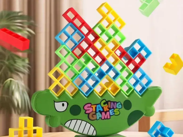 Tetris Wobble Stacker by Good Toys Sharing - MakerWorld