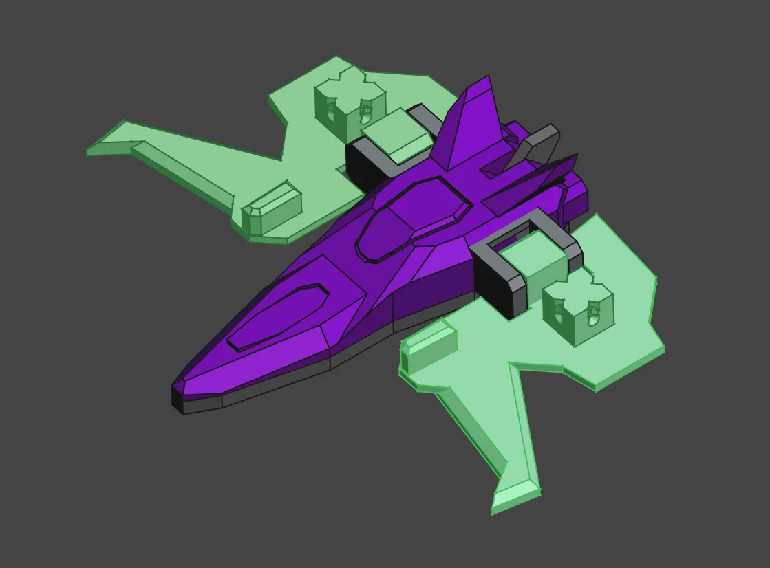 Comet Hawk - Spaceship Model Kit - Free 3D Print Model - MakerWorld