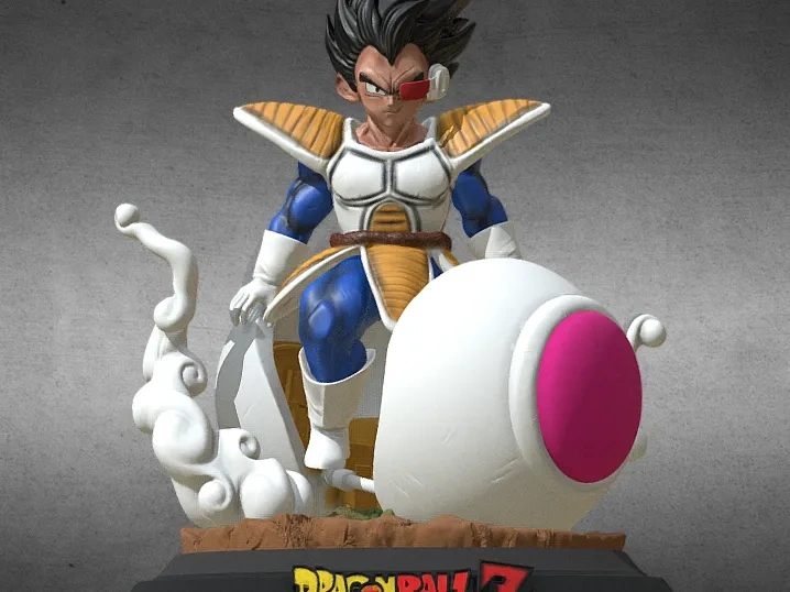 Dragon Ball Vegeta Super Saiyan Prince Iconic Scene by 龍3D工作室 ...
