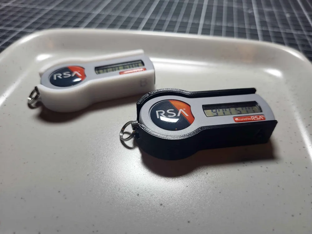 RSA Token Holder (single or duo) by Zoki MakerWorld: Download Free 3D ...