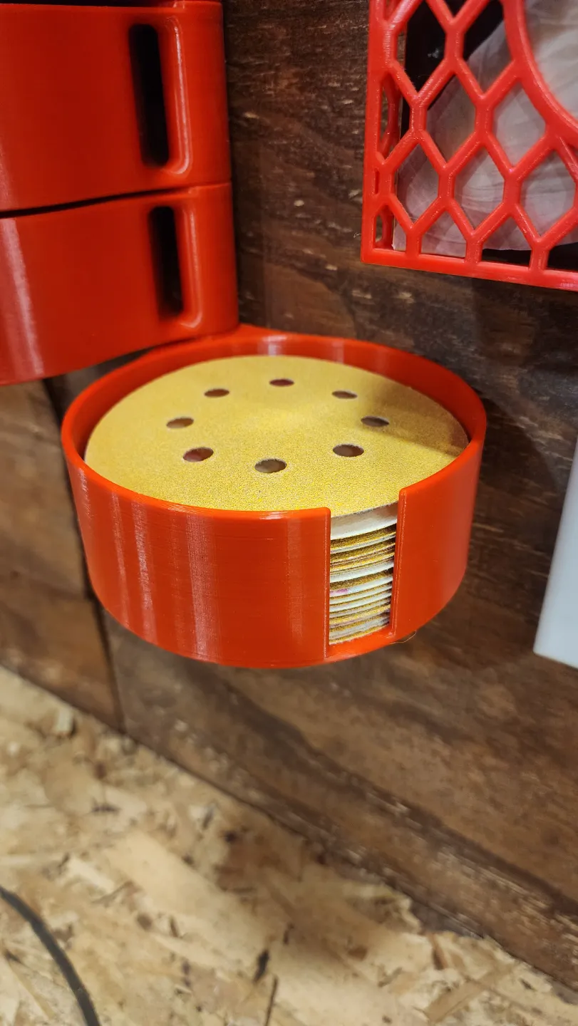 5" Sanding Disk Storage Rack by TMDesigns - MakerWorld