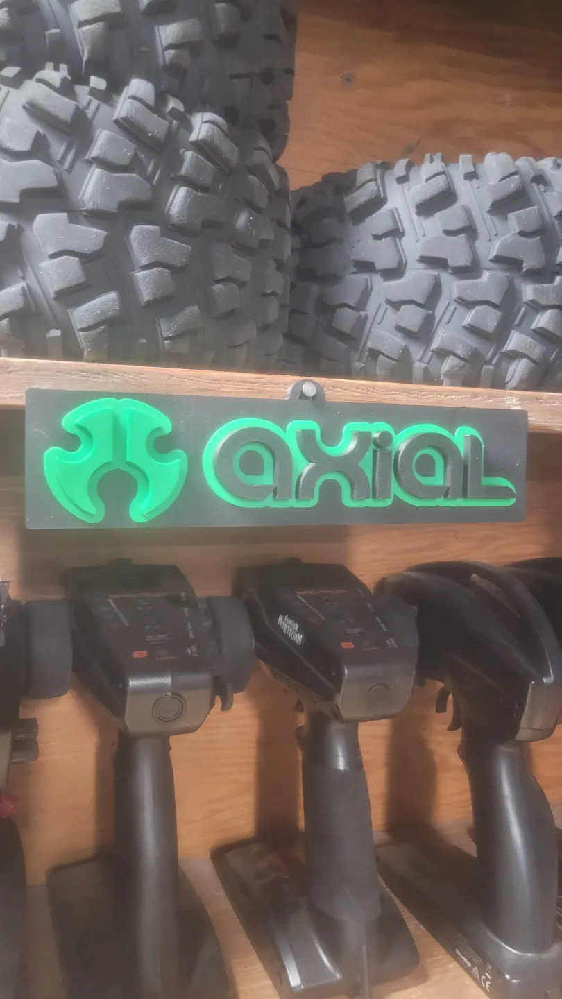 Hanging Axial Logo Sign by 3D_CarpenterRC - MakerWorld