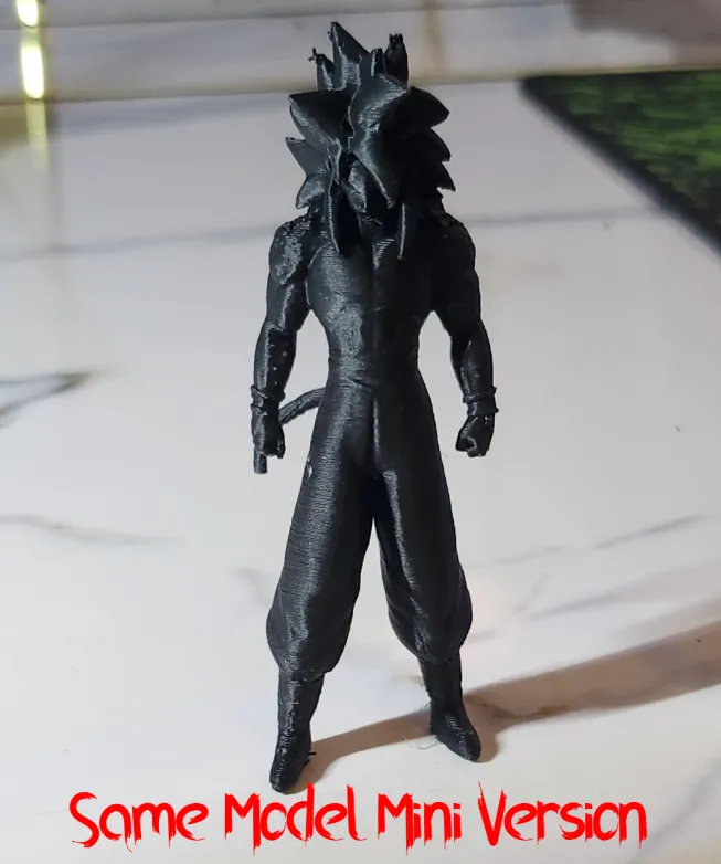 Life-Size Goku SSJ4 3D Model - Free 3D Print Model - MakerWorld
