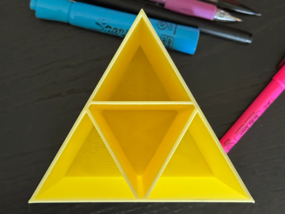 Triforce Desk Organizer by zq - MakerWorld