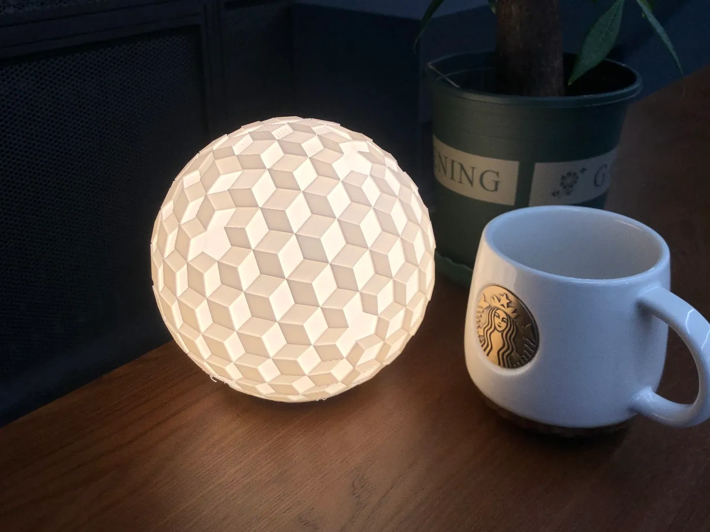 Spherical Lamp with 3D Effect - MH001 by PandaN - MakerWorld