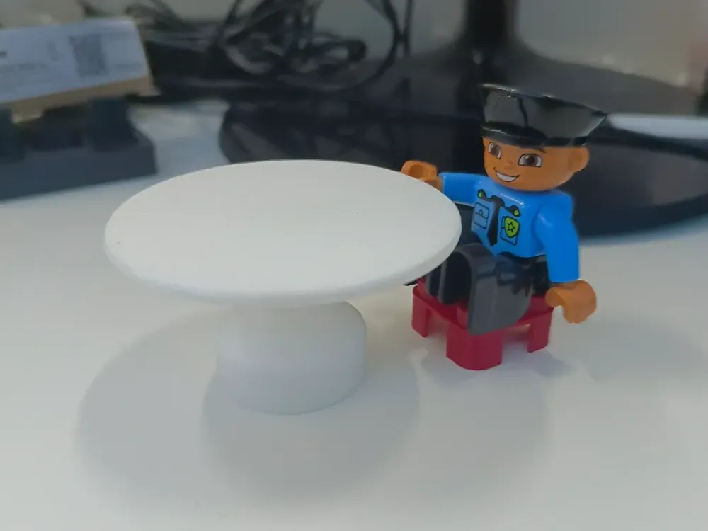 Large Lego Brick Round Table by 温州口十 - MakerWorld