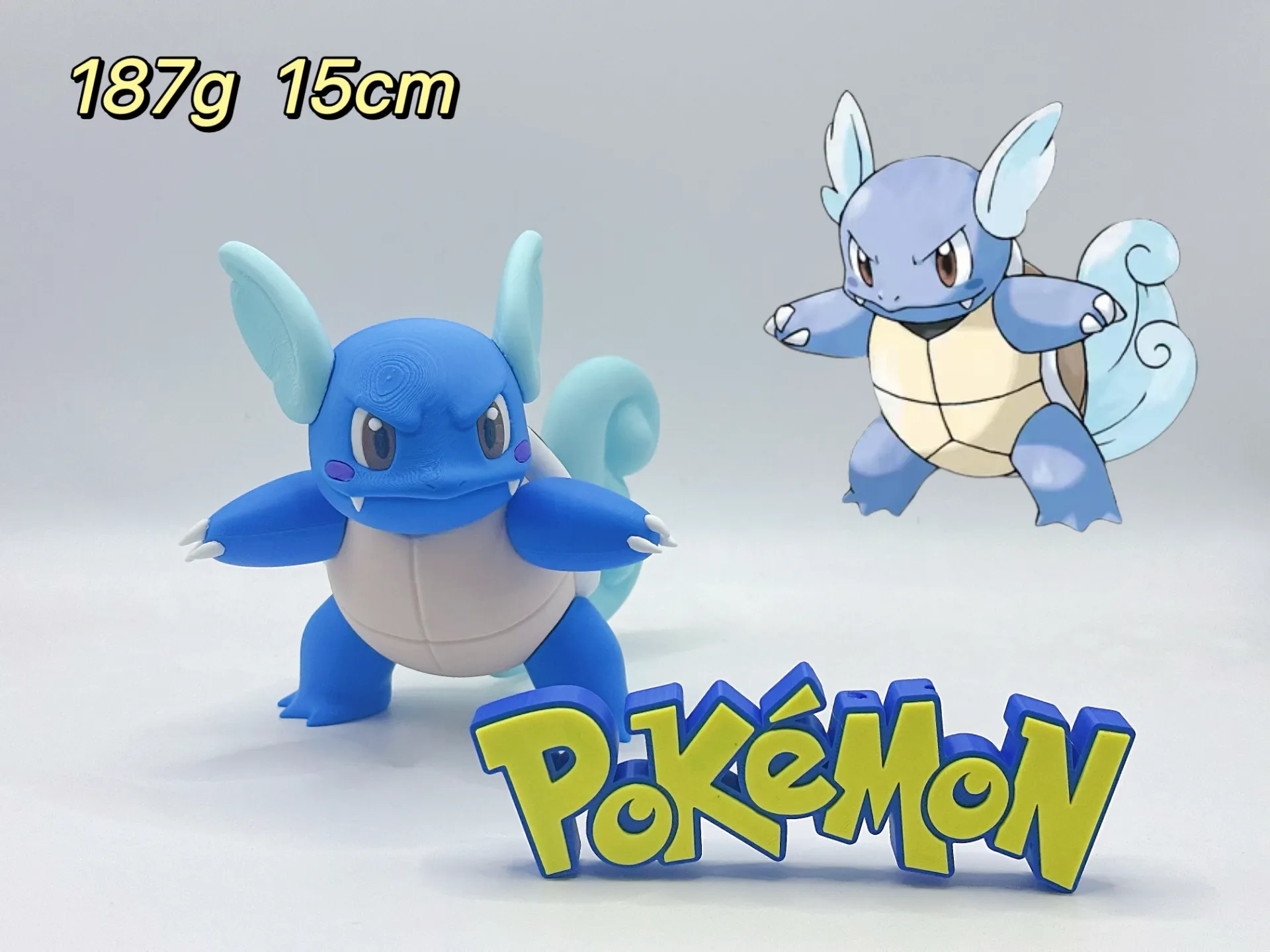 Pokemon #008 Wartortle V1 15CM No AMS required Assembly Model by ...