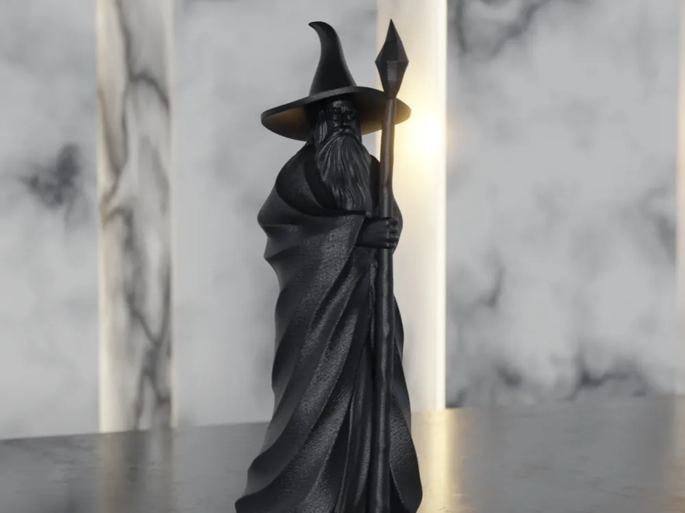 Mystic Wizard Statue - Magic-Themed Sculpture by Sculturissimo3D ...
