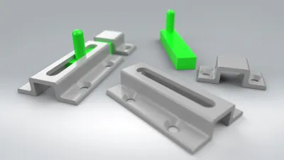 Slide Lock / Door Bolt (Easy To Print) by Firstlayer Oy MakerWorld ...