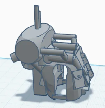 cool dummy 13 Sci-Fi torso armor Remixed by Random Axe11 - MakerWorld