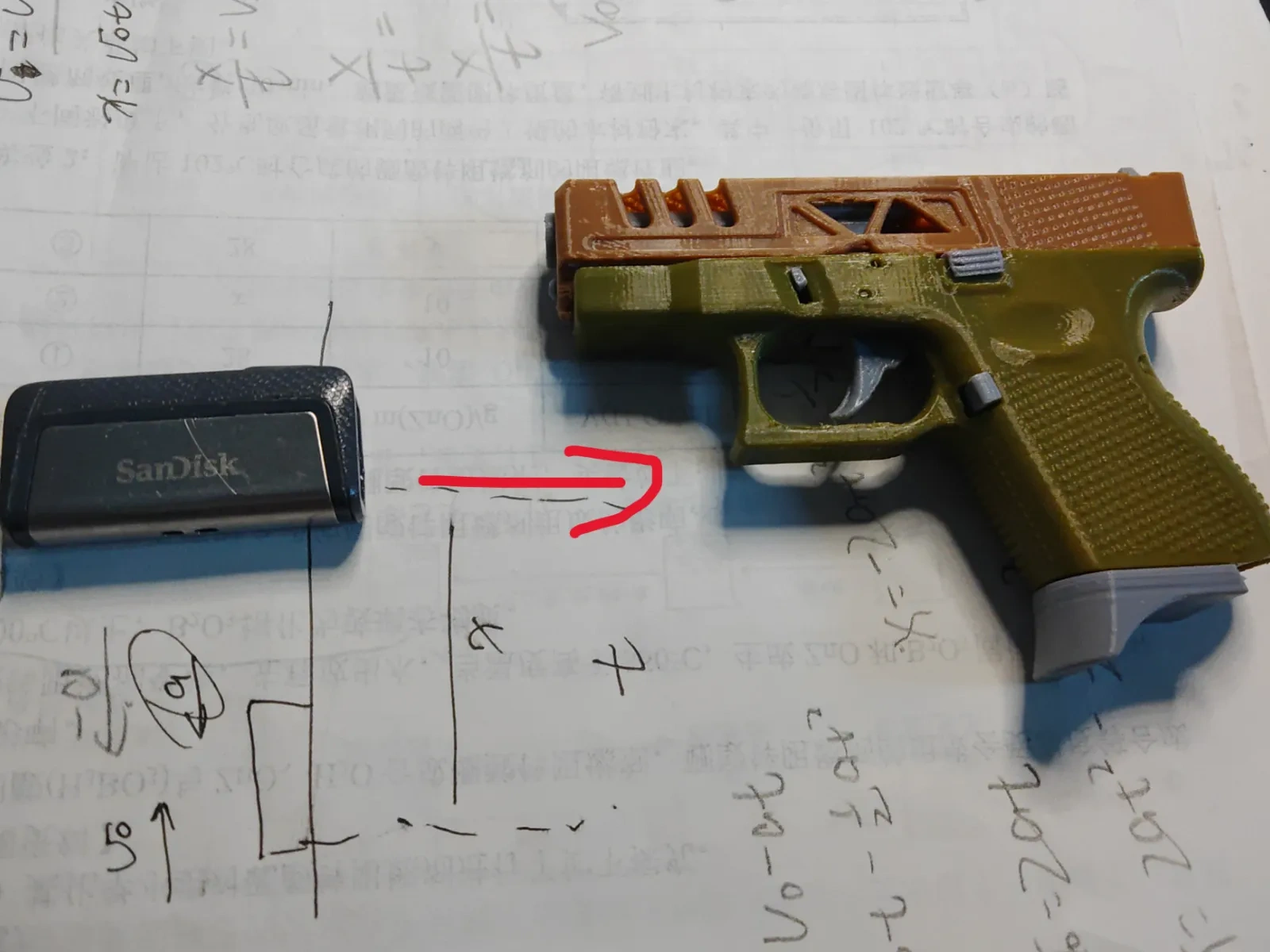 Sandisk SDDDC2 USB drive modified magazine compatible with Glock ...