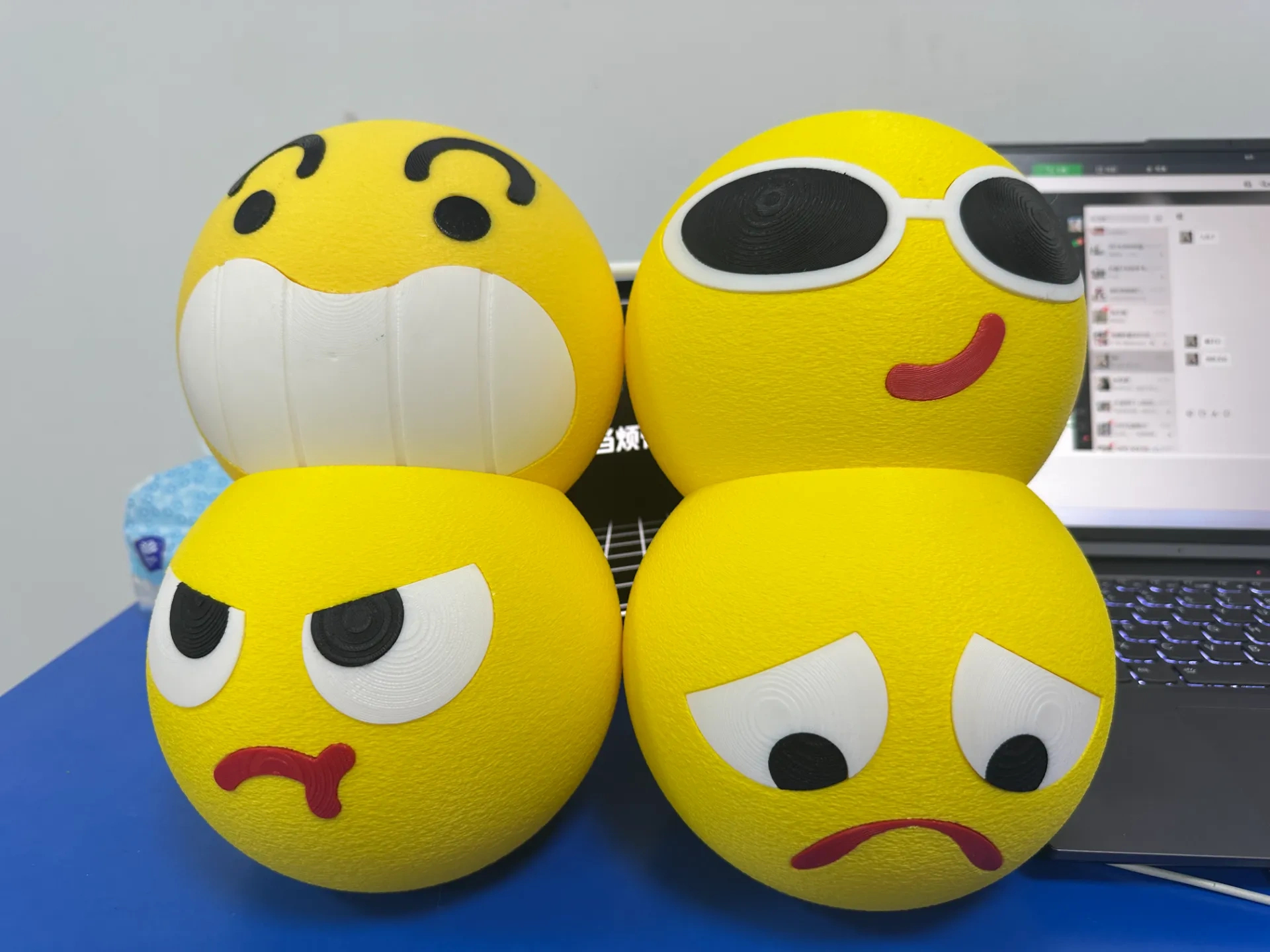 Emoji Container ~ Grinning/Desktop Trash Can/Storage Box by user ...