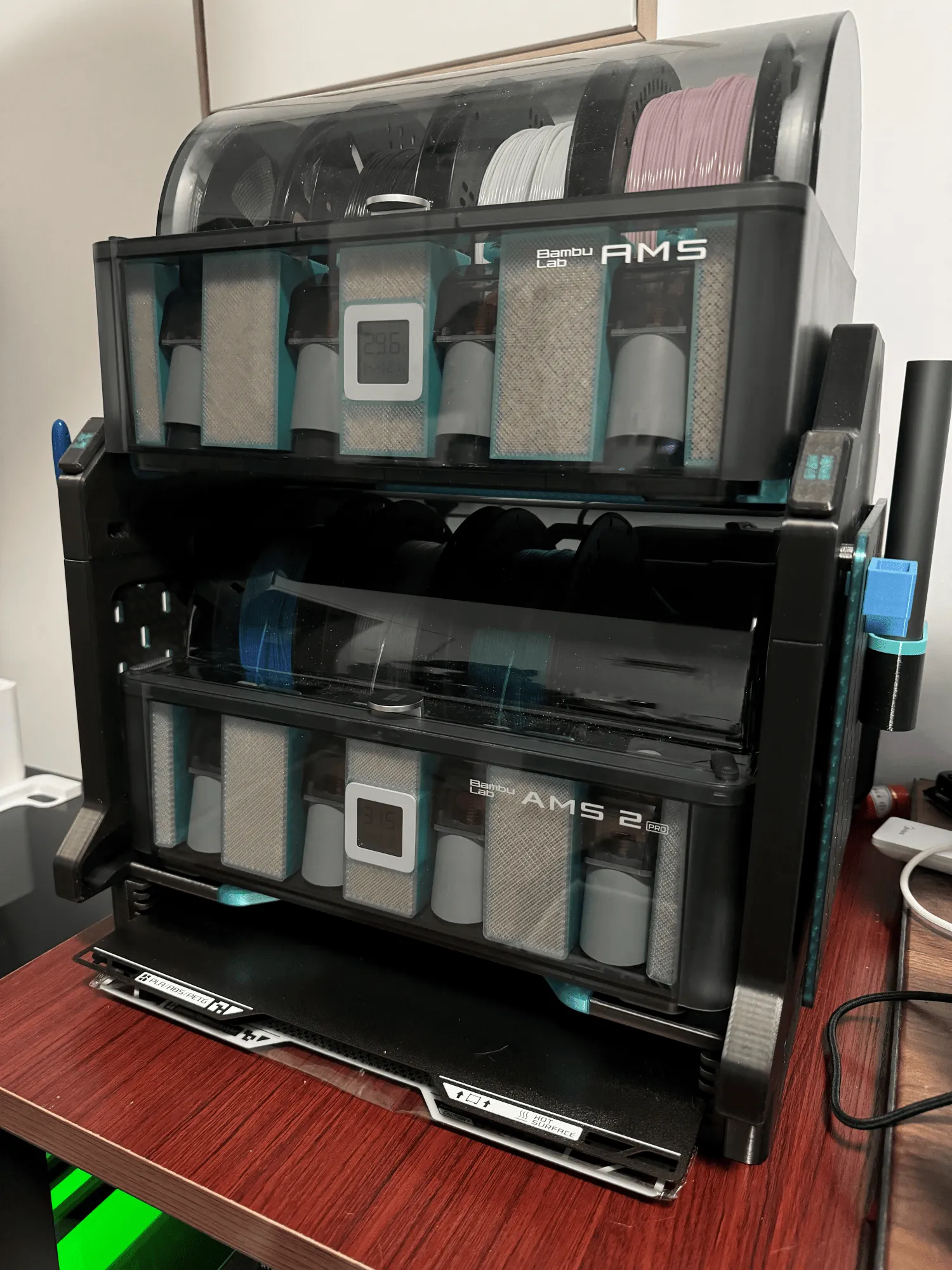 [AMS Loft V2] Dual AMS Stacking Bracket (Compatible with Riser V2/H2D ...