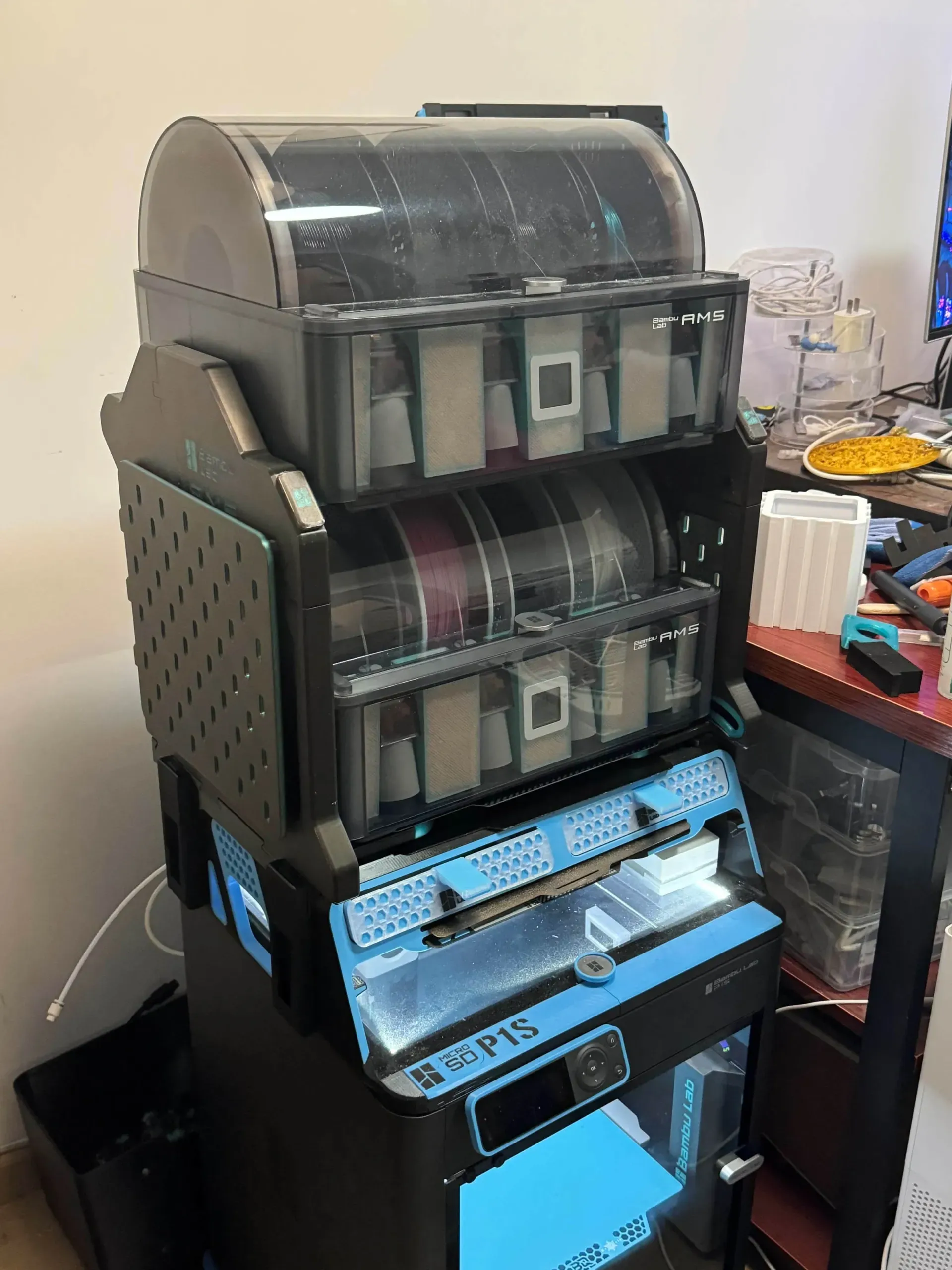 [AMS Loft V2] Dual AMS Stacking Bracket (Compatible with Riser V2/H2D ...