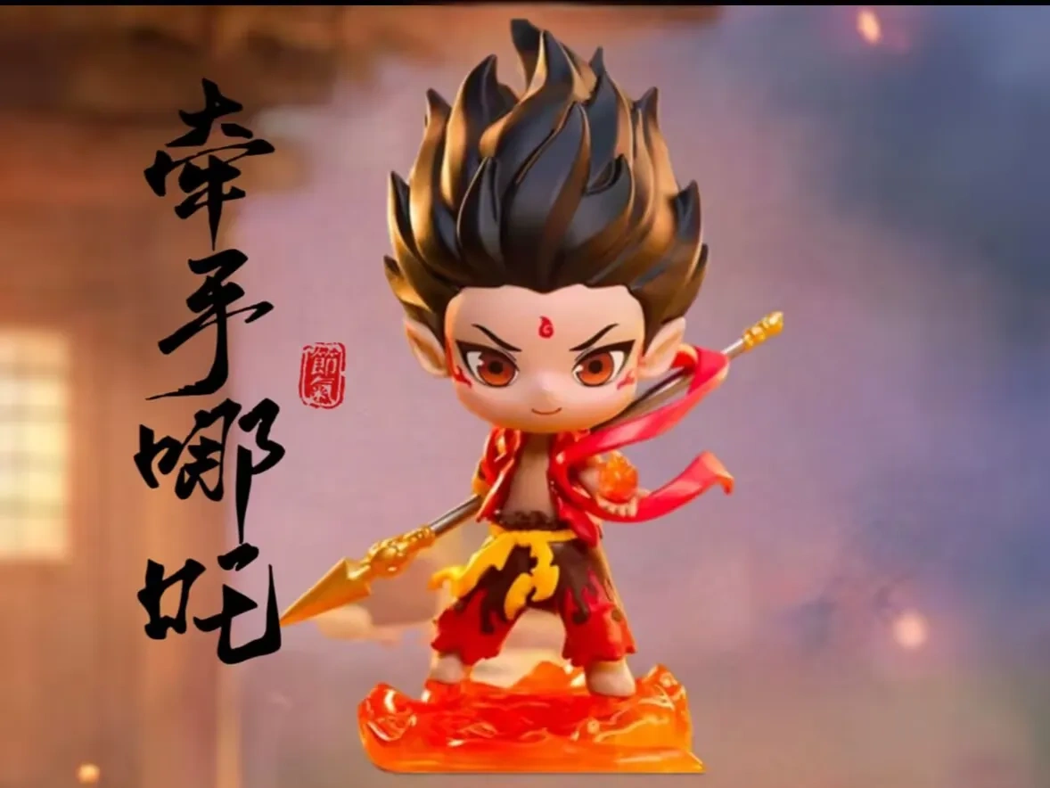 Figura de acción de Nezha de la colección Bubble, tomada de la mano por ...