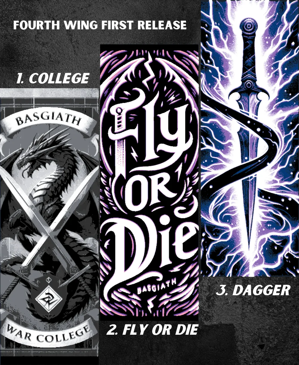 Fourth Wing Bookmarks - Andarna, Tairn, and Violet - Free 3D Print Model - MakerWorld