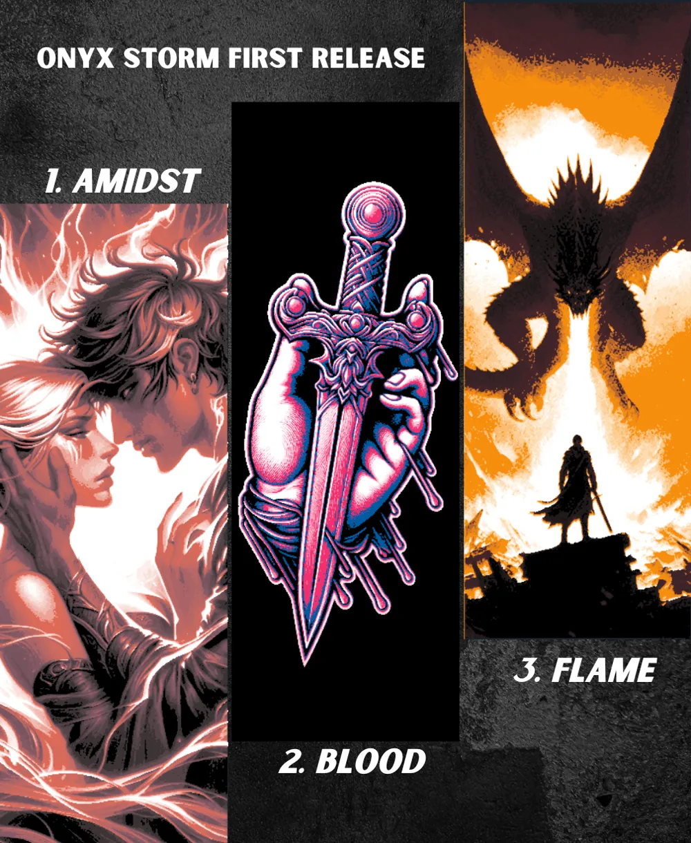 Onyx Storm Bookmarks - Devastation and Embraces by To Each Their Own 3D ...