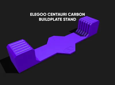 Elegoo Centauri Carbon Build Plate Holder Stand by Uncle Jessy ...
