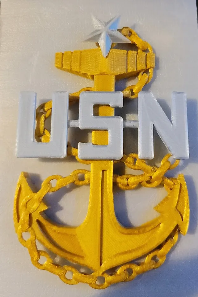 Navy Chief Anchor (CPO, SCPO, MCPO) - Free 3D Print Model - MakerWorld