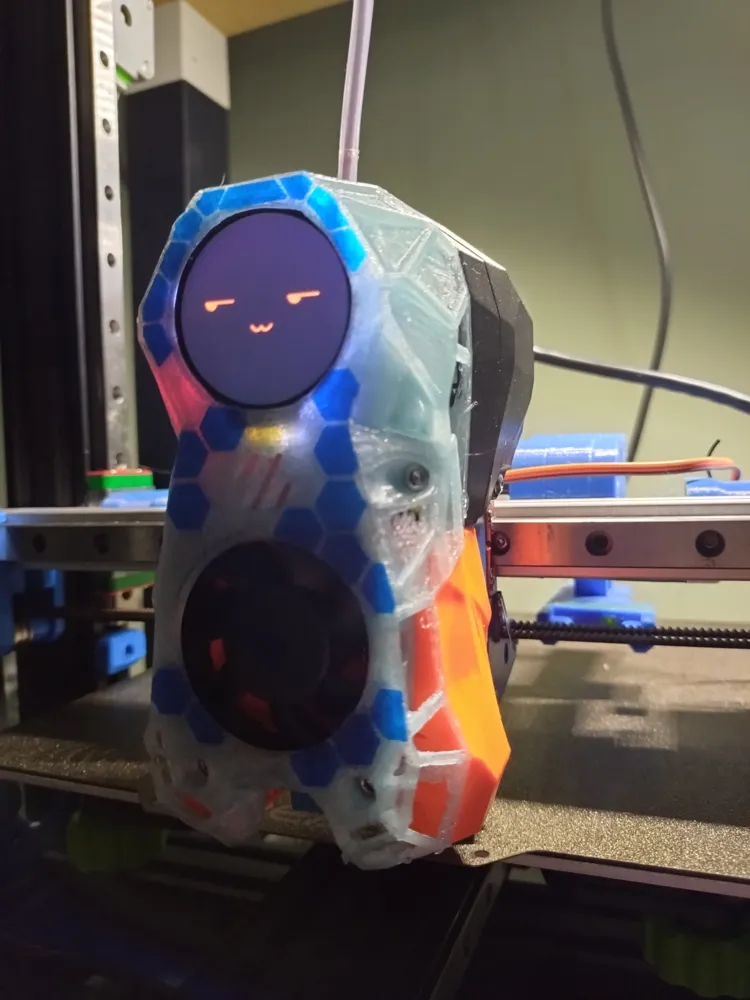 Lightweight stealthburner fan cover with hex face(include knomi version ...