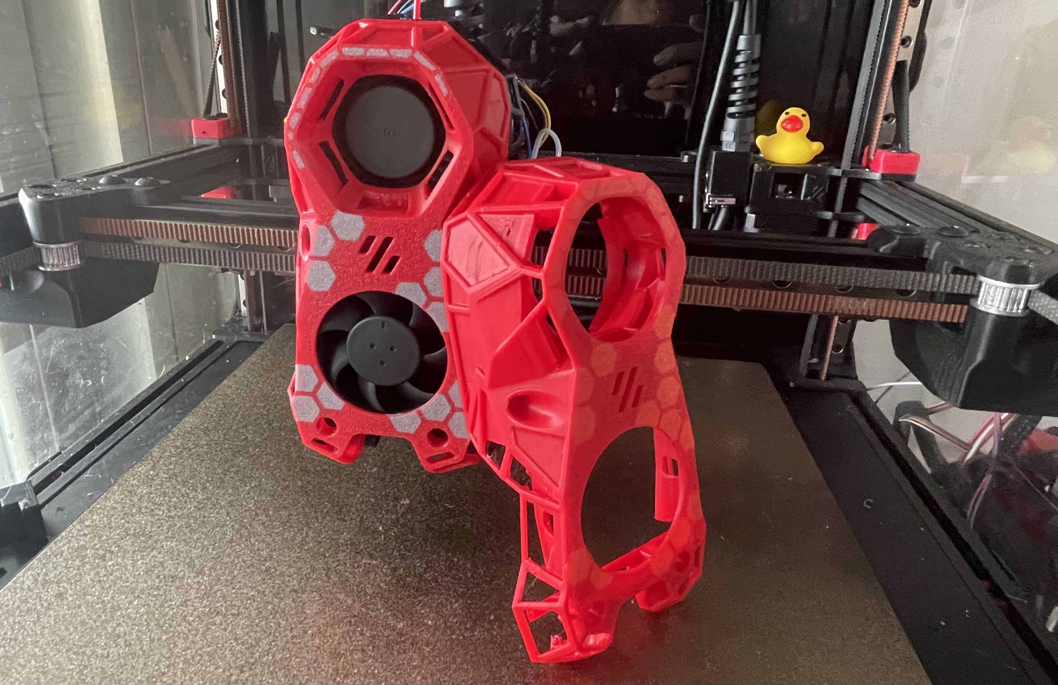 Lightweight stealthburner fan cover with hex face(include knomi version ...