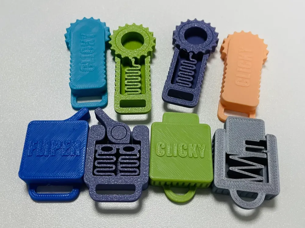 Three types of Clicky one-piece fidget toys - carefully read the ...