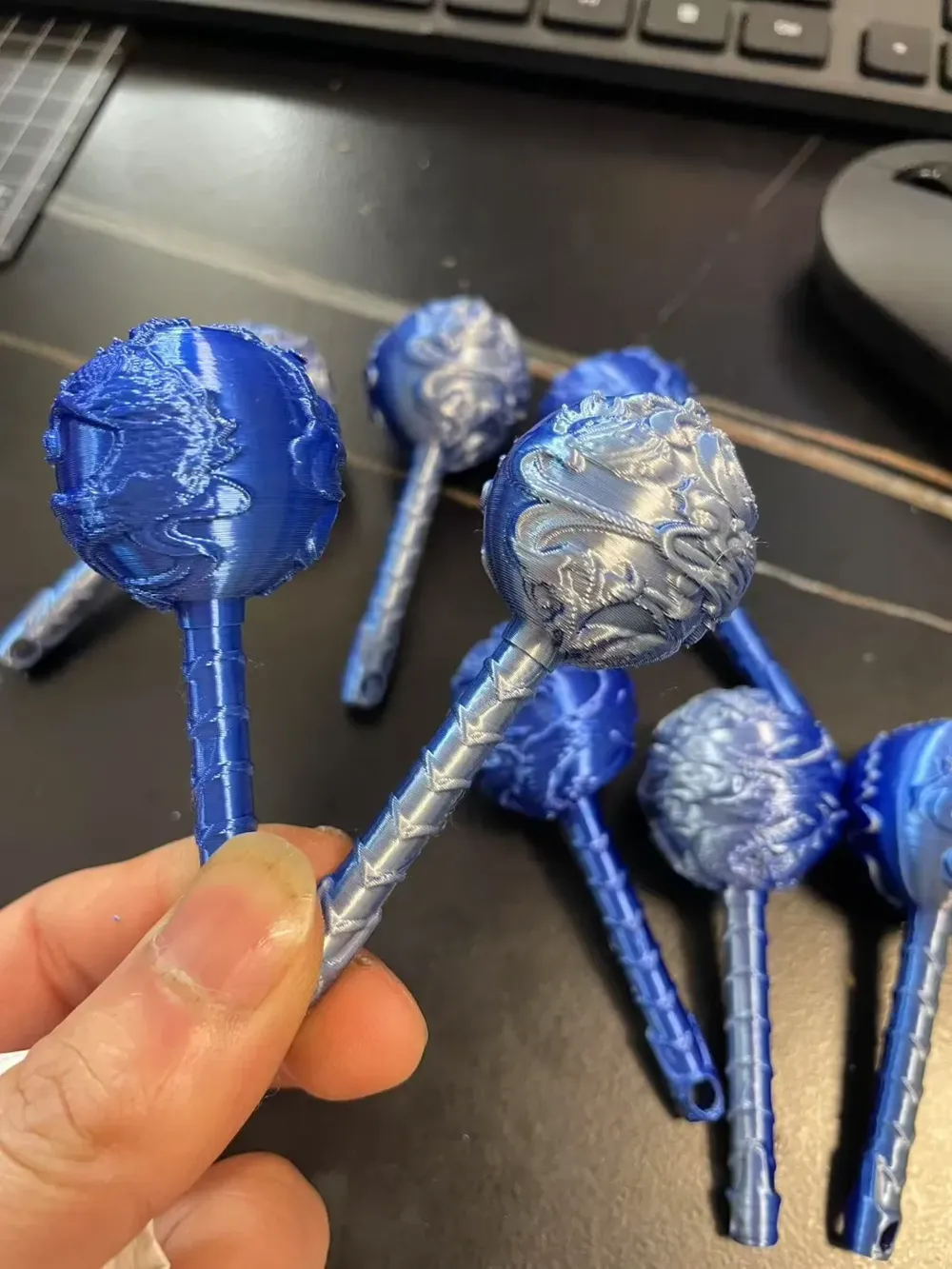 Nezha 2 Ao Bing Ice Hammer Panlong Ice Hammer Keychain by user ...