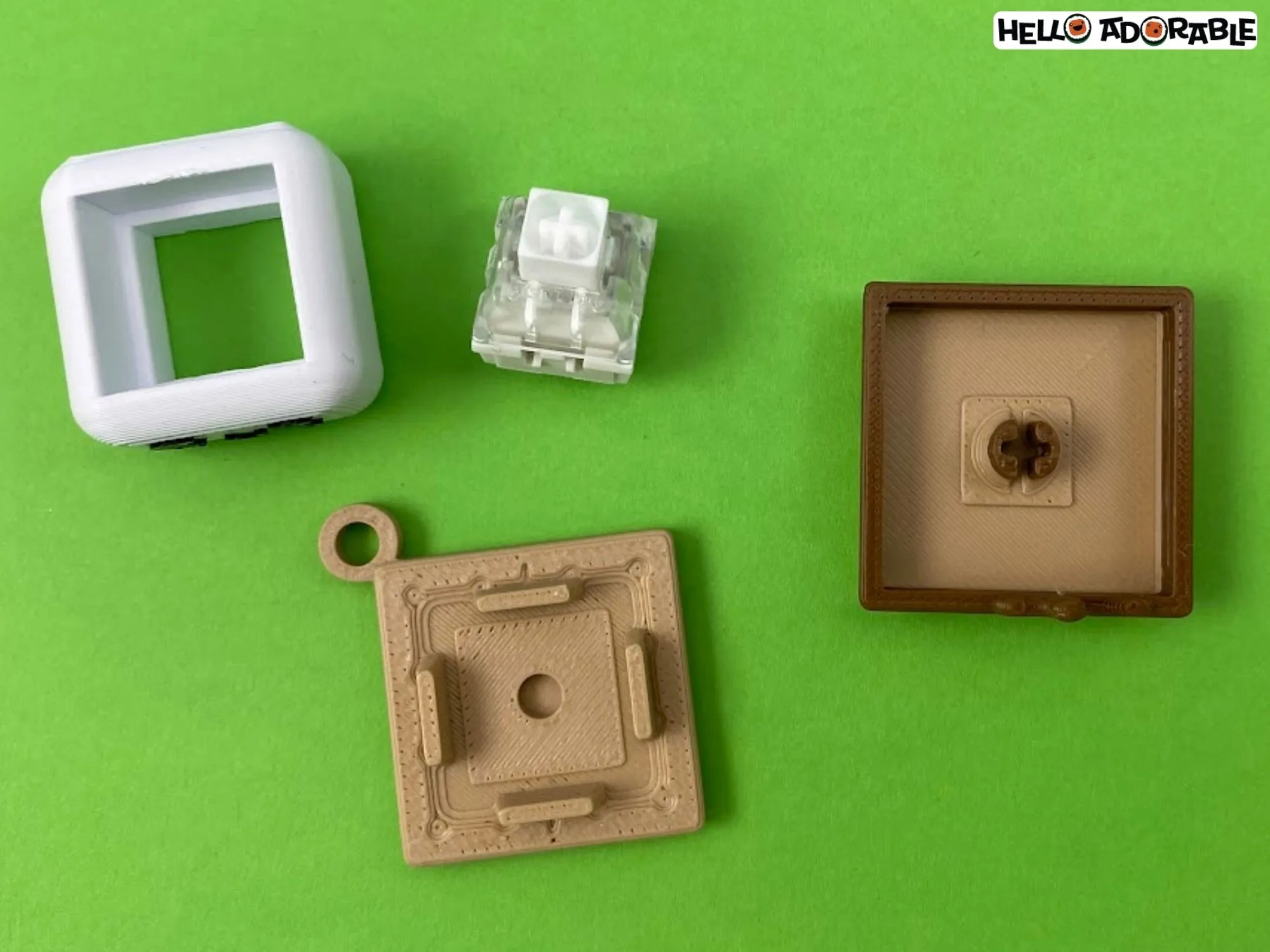 Smores Clicker Fidget Toy (Optional Keychain) by helloadorable MakerWorld: Download Free 3D Models