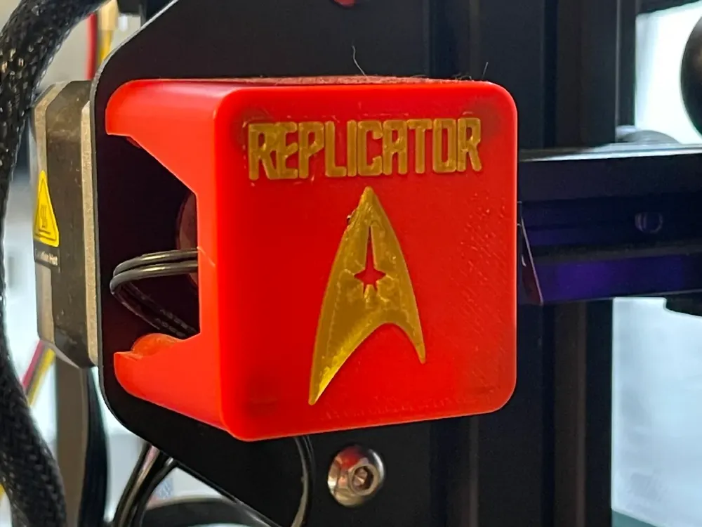 Ender 3 QR Code Cover - Star Trek Replicator by Ambasada3d - MakerWorld