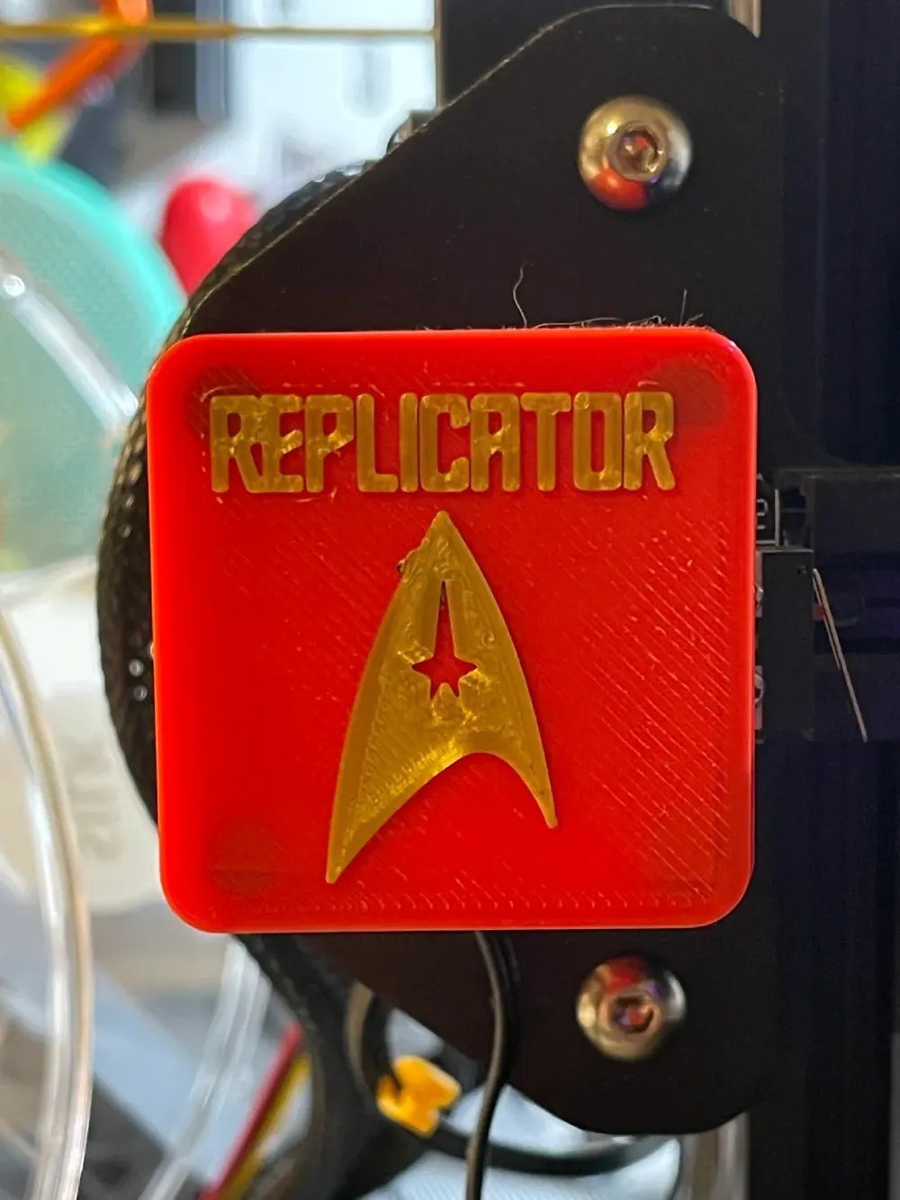 Ender 3 QR Code Cover - Star Trek Replicator by Ambasada3d - MakerWorld