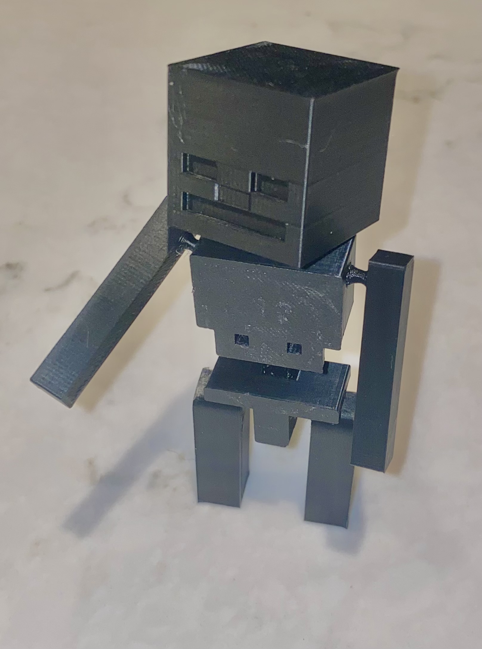 Minecraft Skeleton Action figure (no bow) by machina_sculpto - MakerWorld