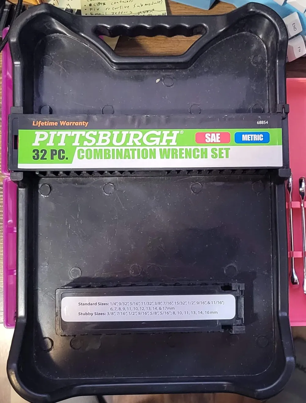 Gridfinity Harbor Freight Pittsburgh SAE and Metric 32 pc Combination ...