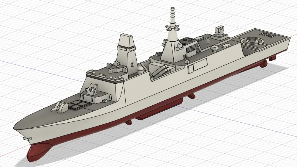 Fragata tipo 054B Luoyang 1:2000 por redghost13 - MakerWorld