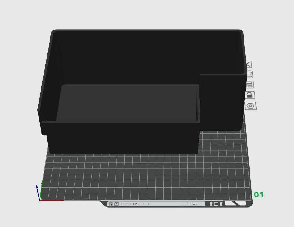 Oversized A1 Poop Bin Waste Box with High Sidewalls by 果汁超甜 - MakerWorld