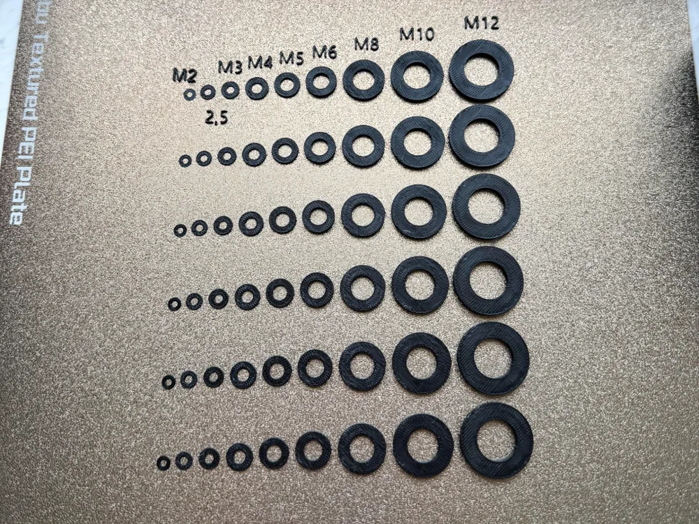 Washers M2-M12 to DIN125-1 Class A by FRIDO995 - MakerWorld