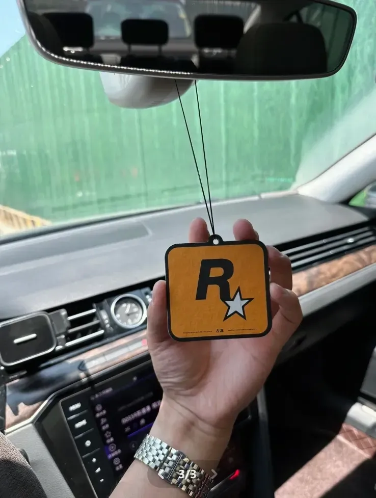 GTA-themed Rockstar Car Air Freshener, Yuanzhong Shuo Che Same Style ...