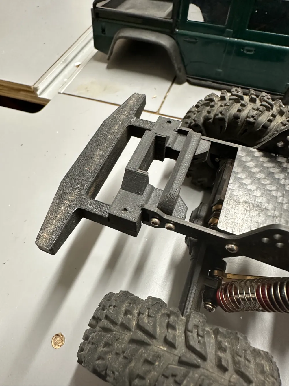 Traxxas TRX4M front bumper (with body lift) by Making Addicted - MakerWorld