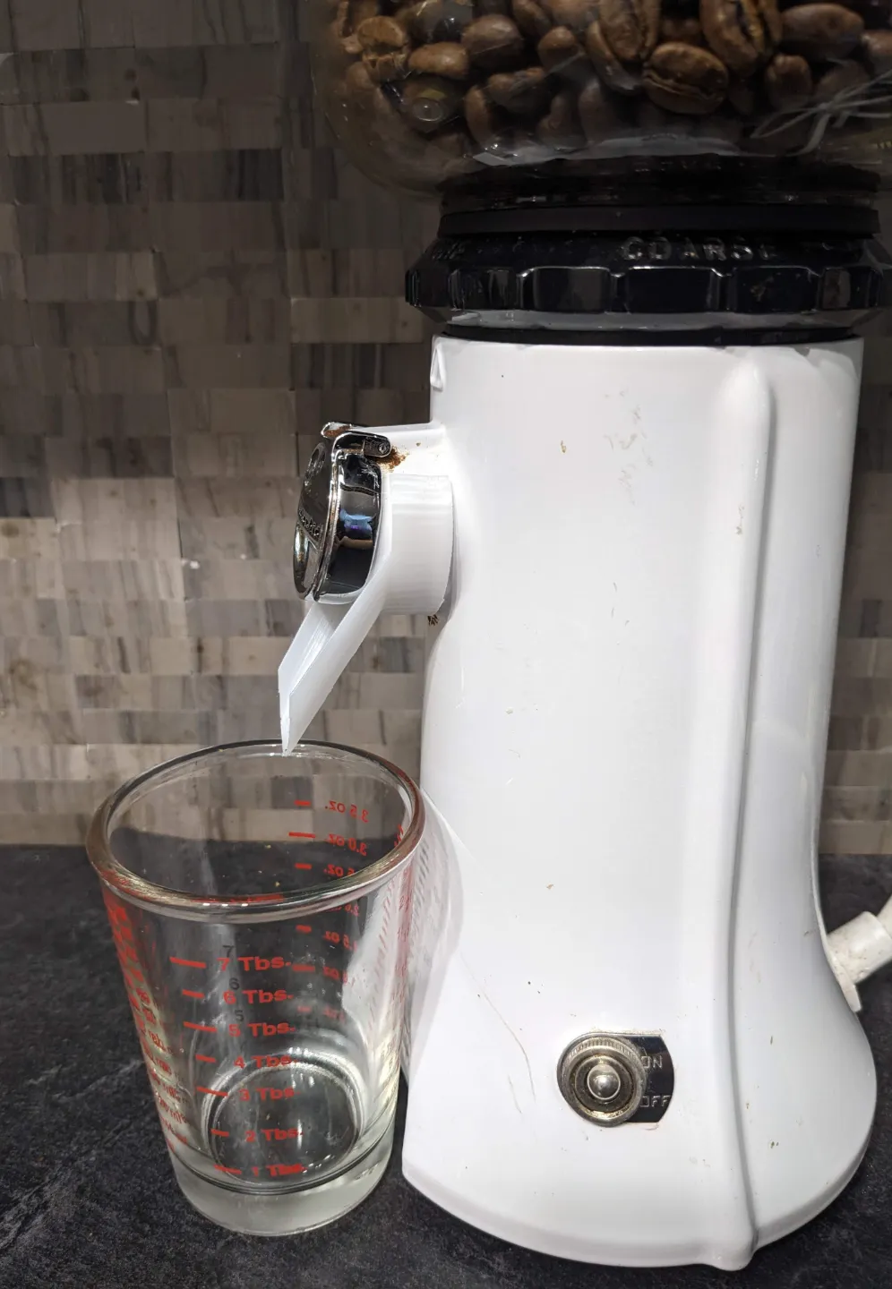 KitchenAid Coffee Grinder/Mill Spout by Frank - MakerWorld