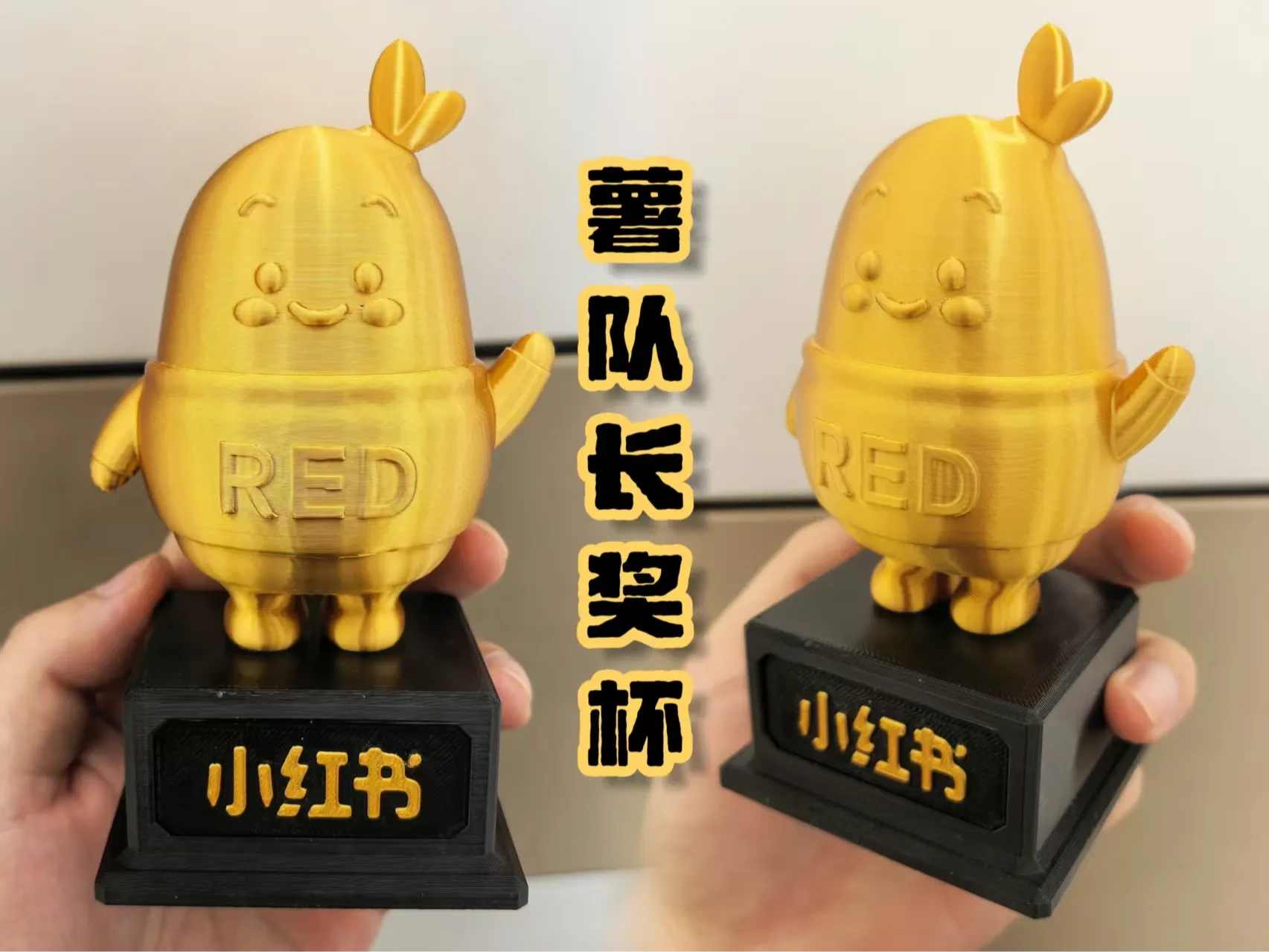 [Xiaohongshu] Captain Potato Trophy by 一雕造物 - MakerWorld